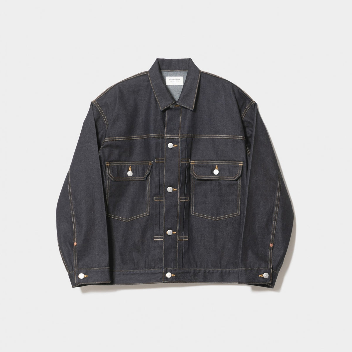 selvedge denim square big blouson – beautiful people online store